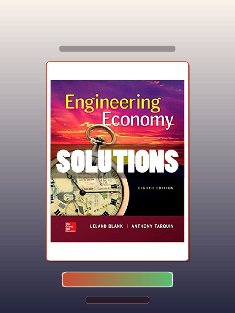 Test Bank of Engineering Economy 8 Ed Blank eBook and TestBank Bundle ...