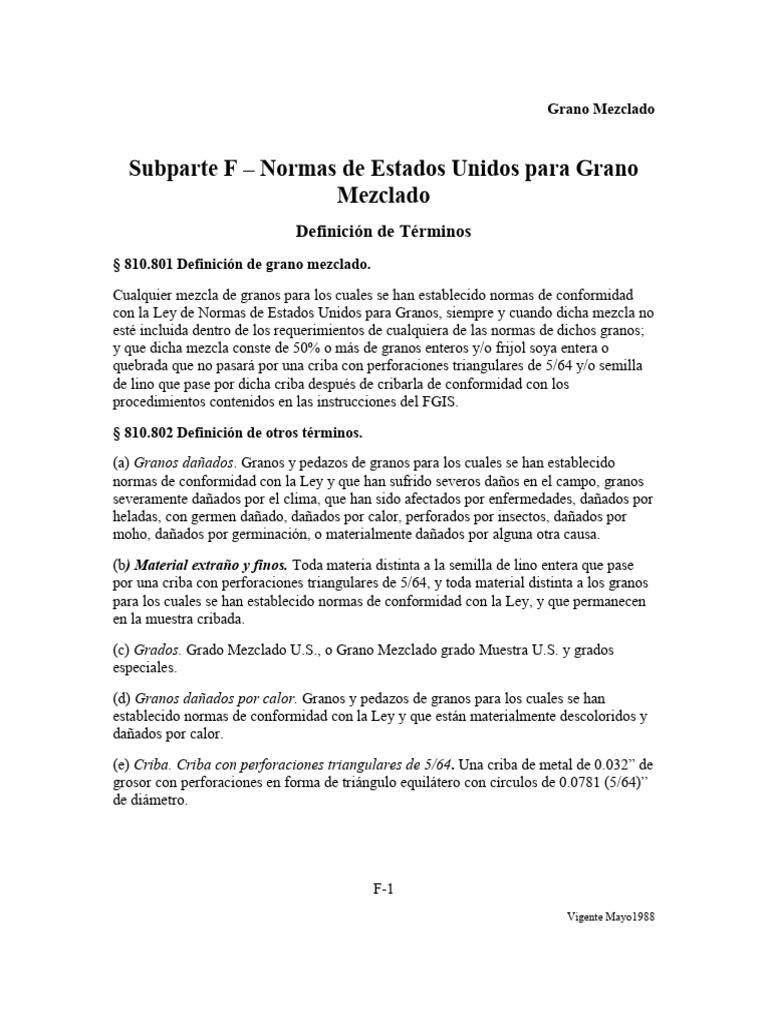 07 Grano Mezclado | PDF