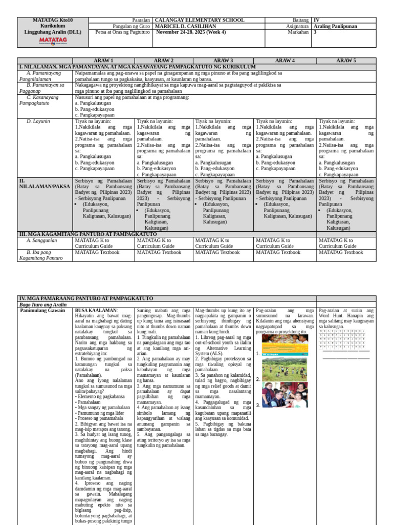 DLL_AP_G4_Q3_W4 | PDF