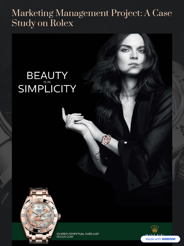 Rolex Marketing Strategies Case Study | PDF | Watch | Brand