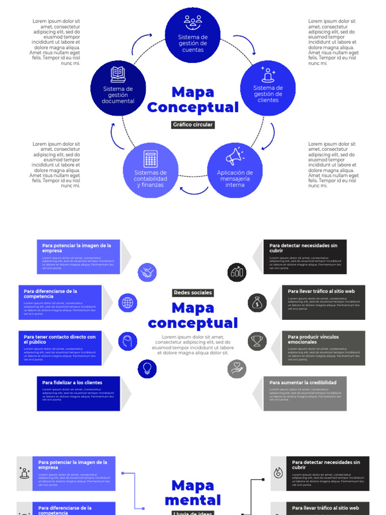 Presentación de Gráficos Visuales Mapas Mentales Esquemas y Diagramas ...
