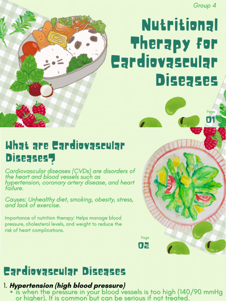 Group 4 Nutrition Therapy For CVD Final | PDF