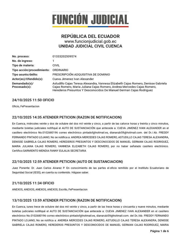Expel 01333202509574 27919002 26102025 | PDF | Ley común | Ley Pública