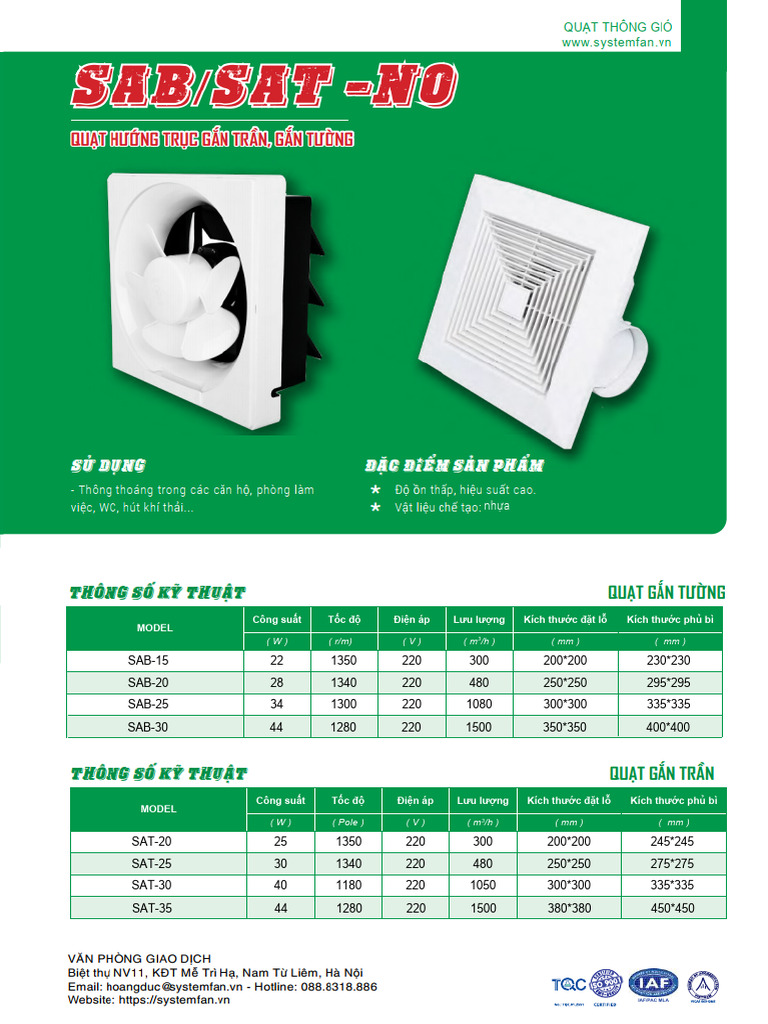 SF - Catalogue Quat SAB, SAT - New | PDF