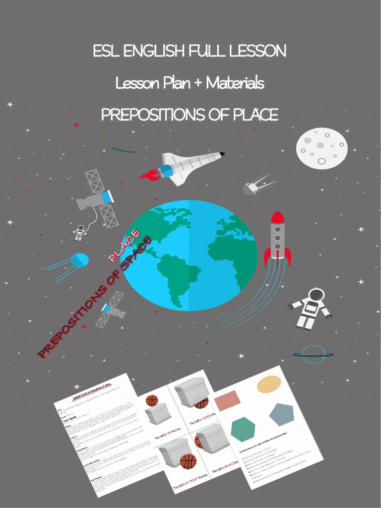 Prepositions of Place ESL Lesson Plan | PDF