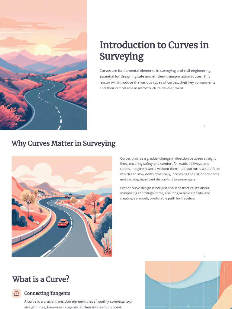 Understanding Curves in Surveying | PDF | Tangent | Curvature
