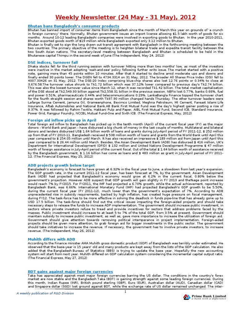 Bhutan's Ban on Bangladeshi Imports | PDF | Moody's Investors Service ...