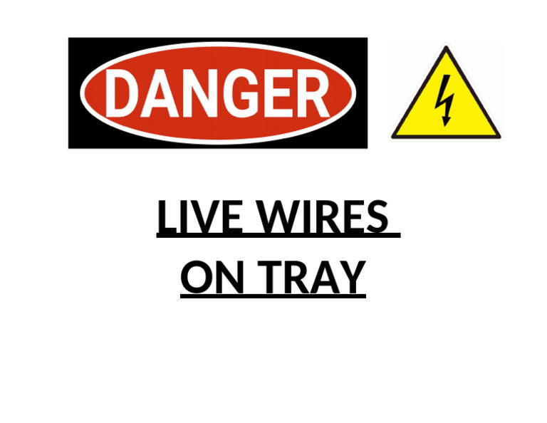 Live Cables On Tray | PDF