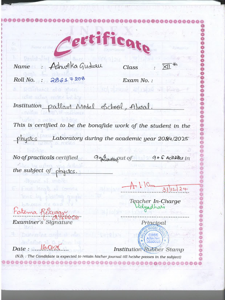 Physics Record | PDF