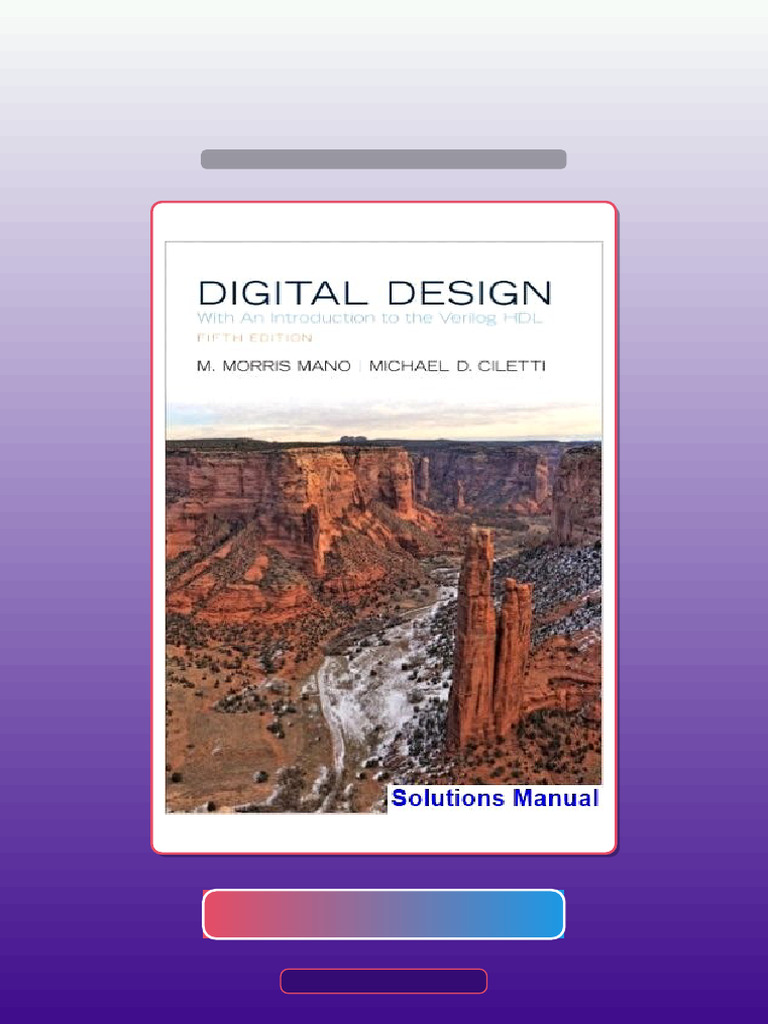 Digital Design 5th Edition Mano Ebook and TestBank Bundle | PDF