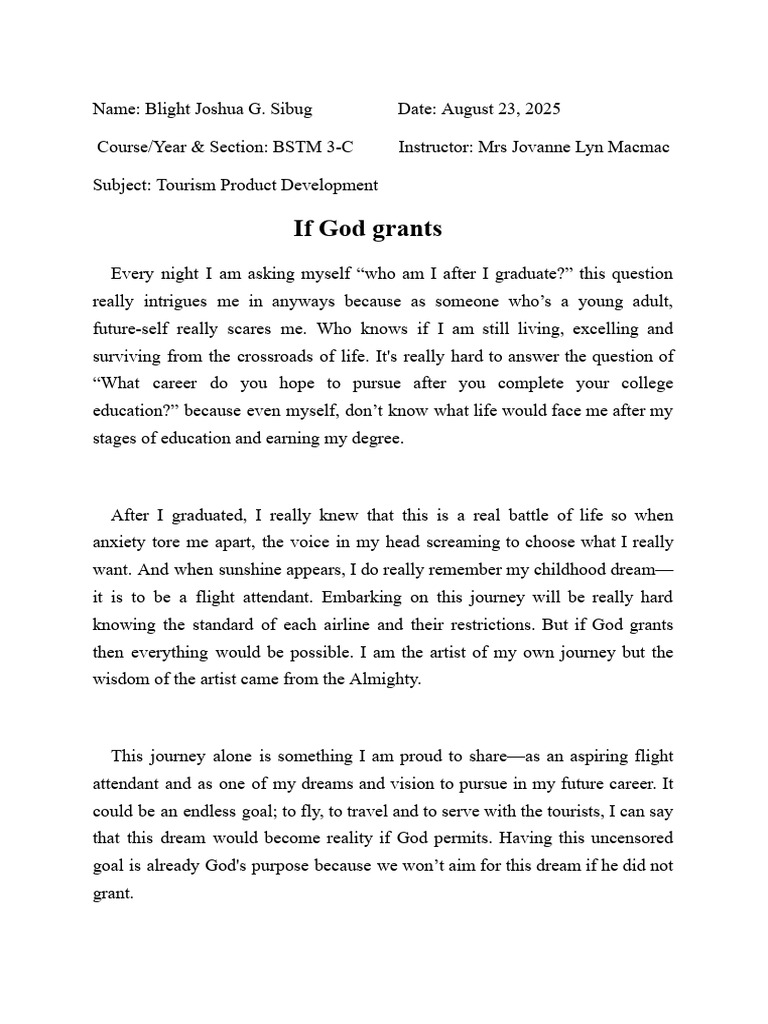 Sibug, Blight Joshua G.- TPDAssignmentwk1 (1) | PDF