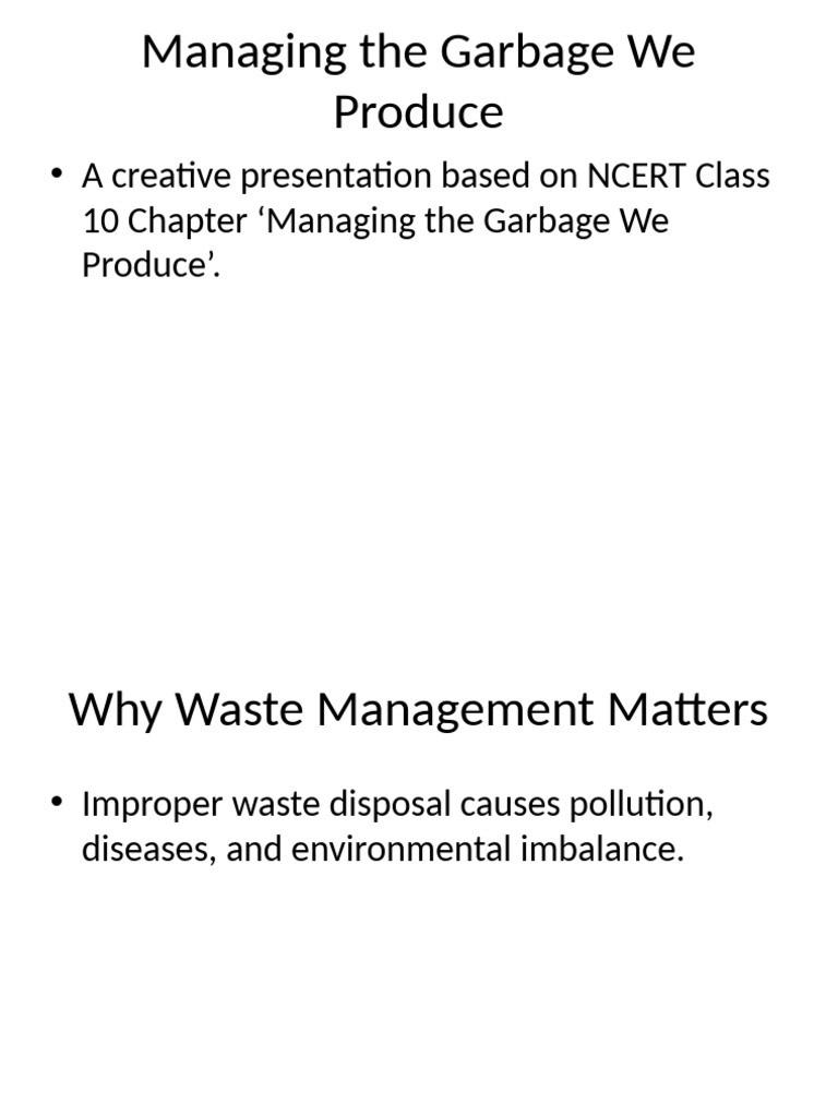 Managing Garbage FullPage Names | PDF