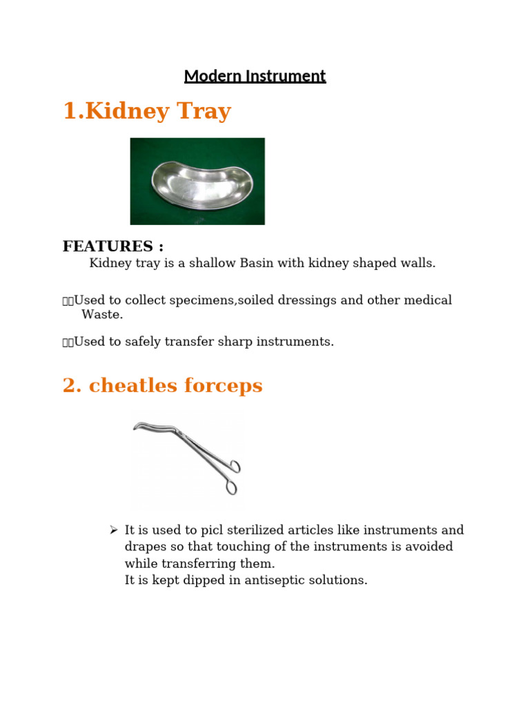Modern Instrument 1 | PDF | Surgical Suture | Abdomen