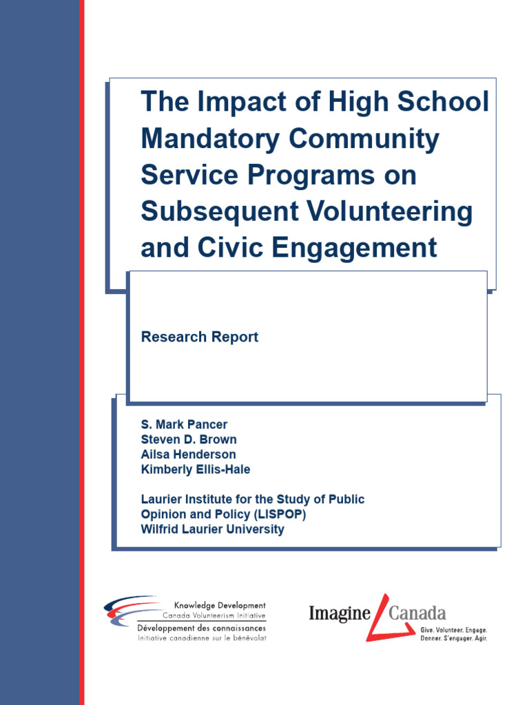 High School Community Service Impact | PDF | Volunteering