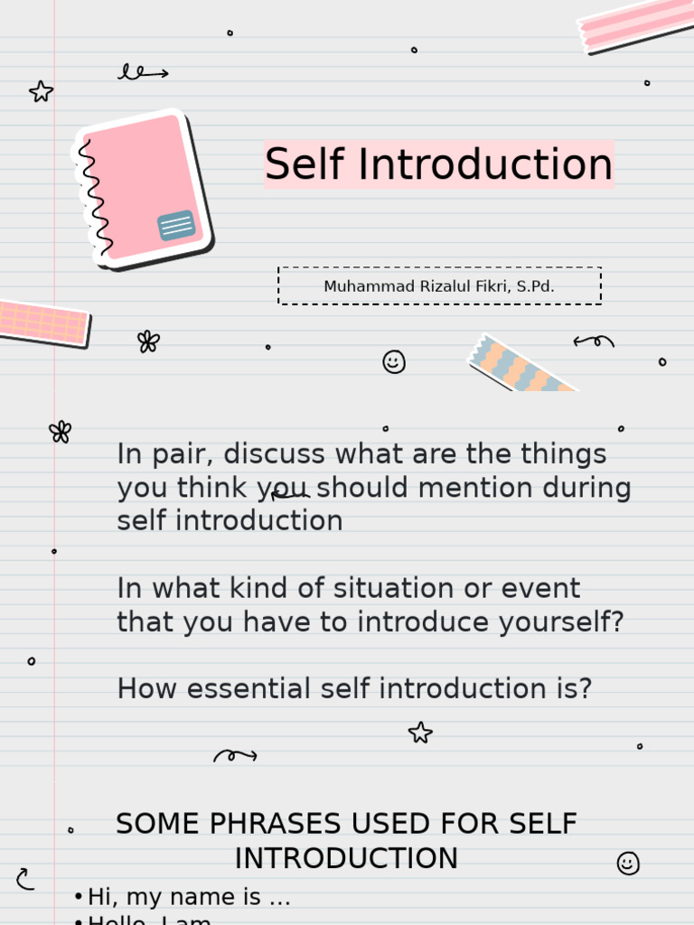 Self Introduction and Introducing Others | PDF