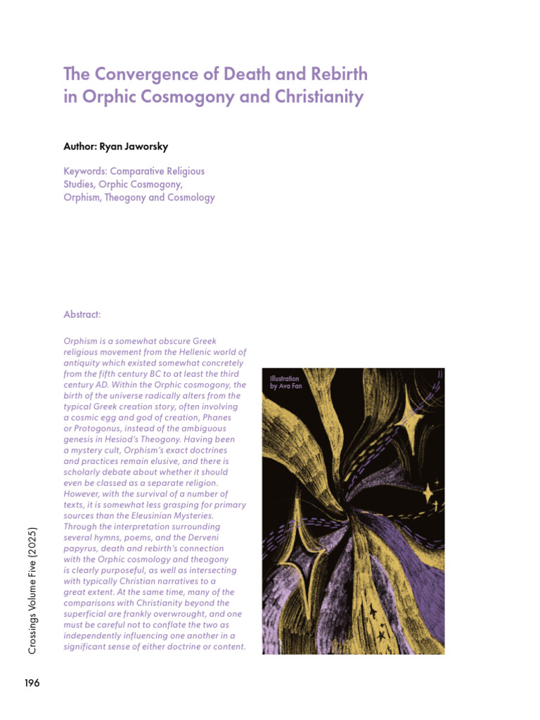 The Convergence of Death and Rebirth | PDF | Dionysus | Greek Mythology