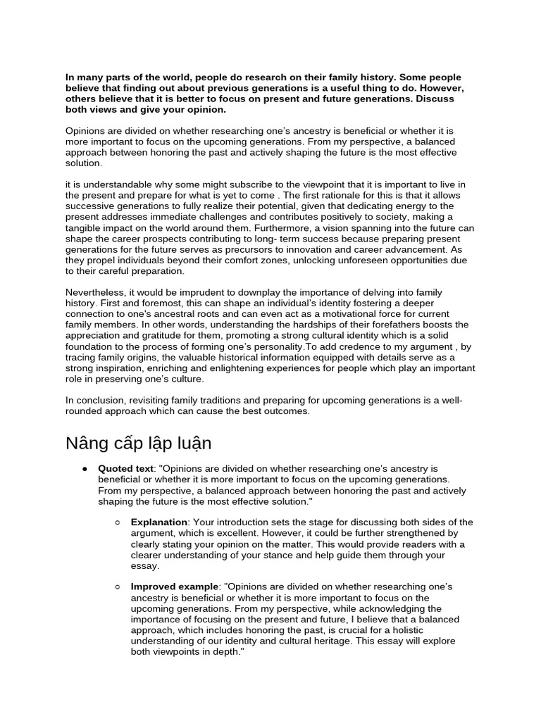Article 2 Family History | PDF | Essays | Vocabulary