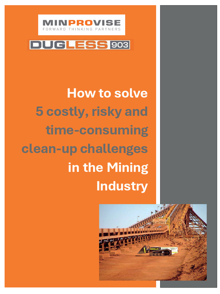 Mining Clean-Up Solutions with Dugless 903 | PDF | Mining | Waste