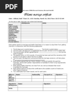 Nikah Certificate Template | PDF | Marriage | Marriage, Unions And ...