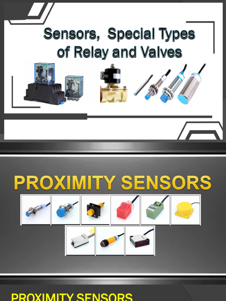 10 Sensors and Special Types of Relay and Valves | PDF | Flow ...