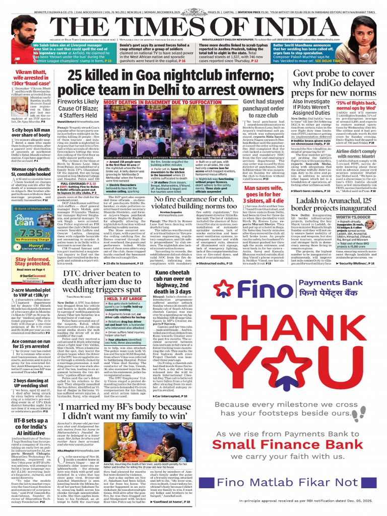 Times of India 08 12 2025 | PDF