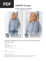 Turtle Dove V-Neck Sweater Pattern | PDF | Knitting | Yarn