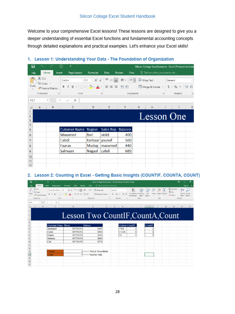 Excel Skills for Accounting Students | PDF | Depreciation | Expense