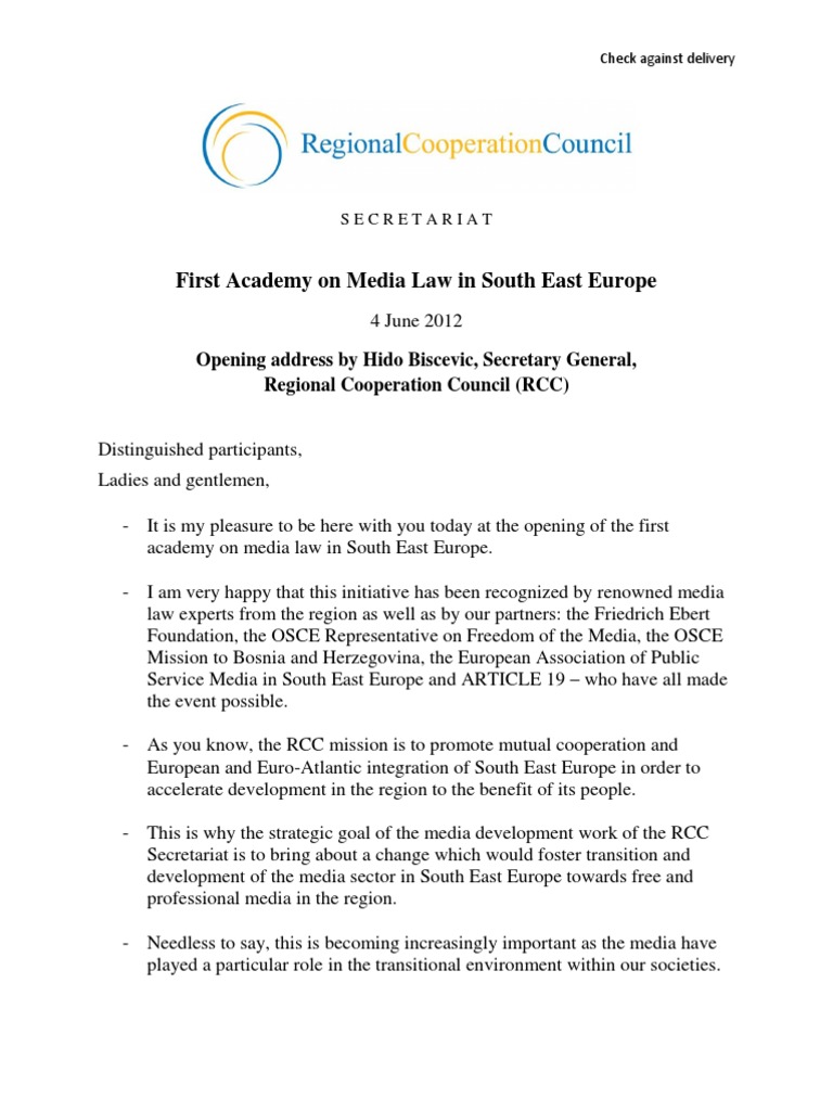 TPs HB Media Law Academy 040612 Final | PDF | European Union | Public ...