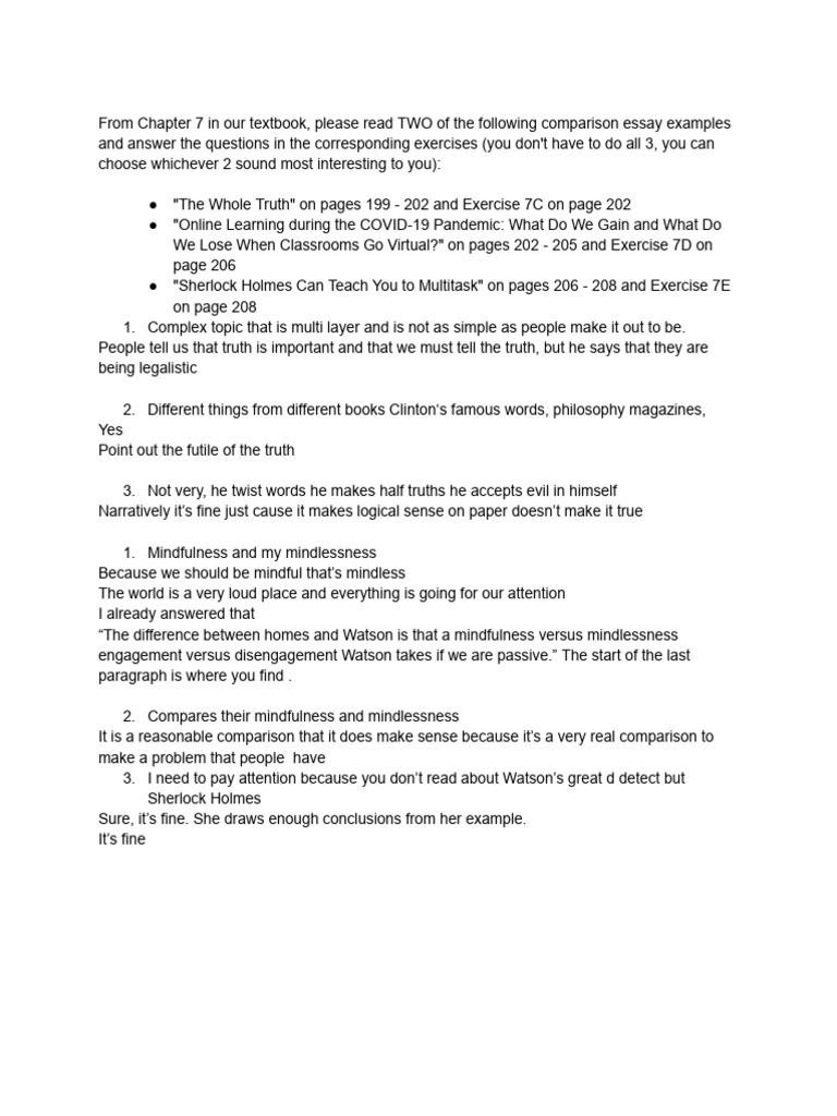 Chapter Exercise Two | PDF