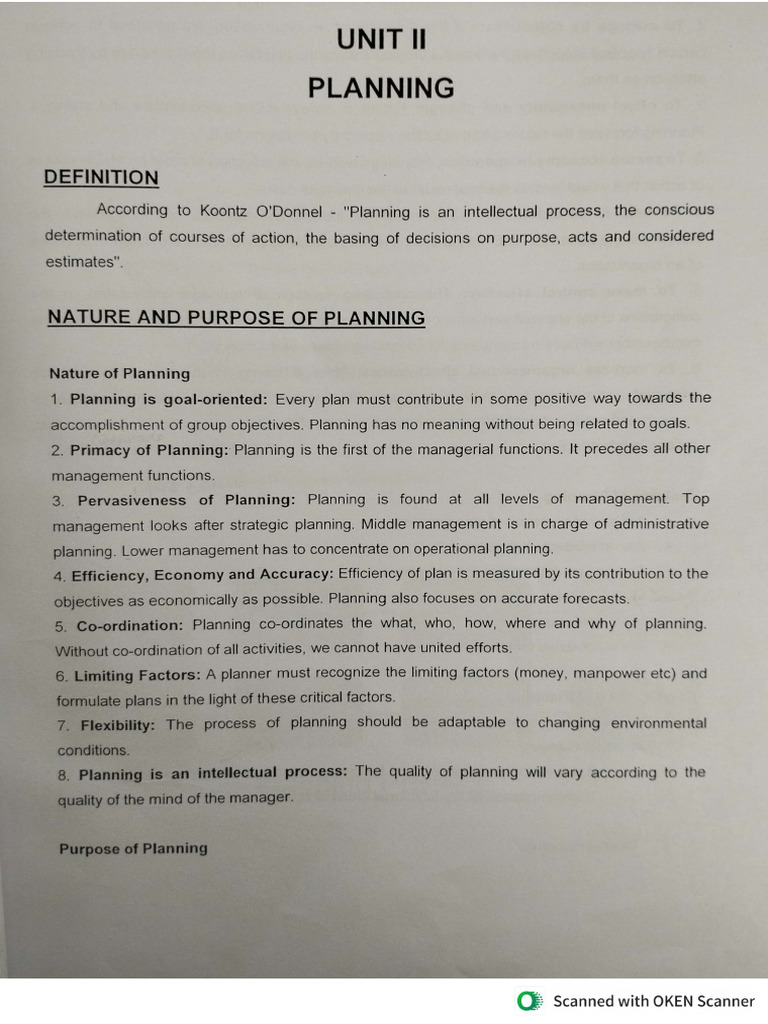 PM Unit 2 Planning | PDF