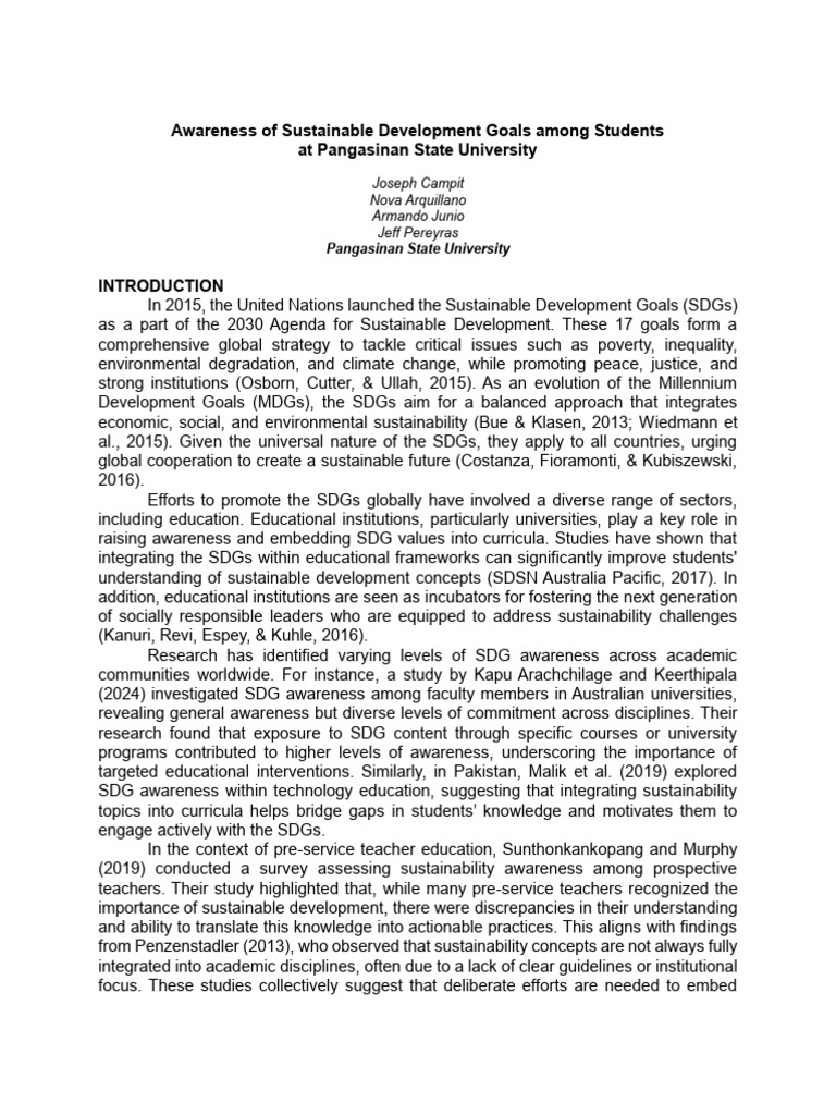 Research-on-Awarenes-of-Sustainable-Development-Goals-among-Students-at ...