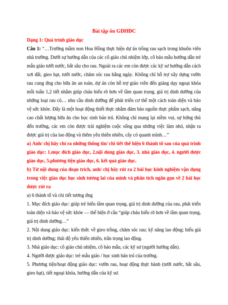 On Bai Tap GDH | PDF