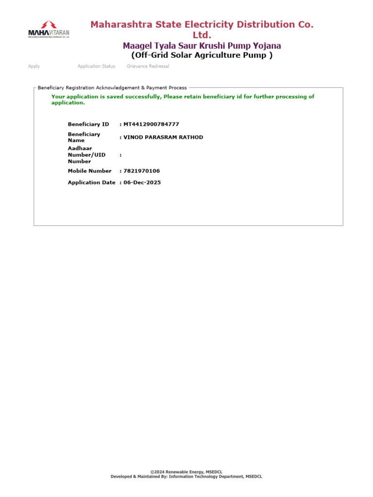 MSEDCL - Solar Energy | PDF