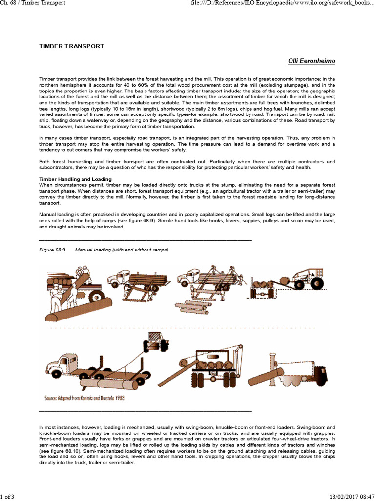 Efficient Timber Transport Methods | PDF