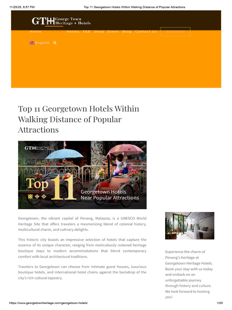 Top 11 Georgetown Hotels Within Walking Distance of Popular Attractions ...