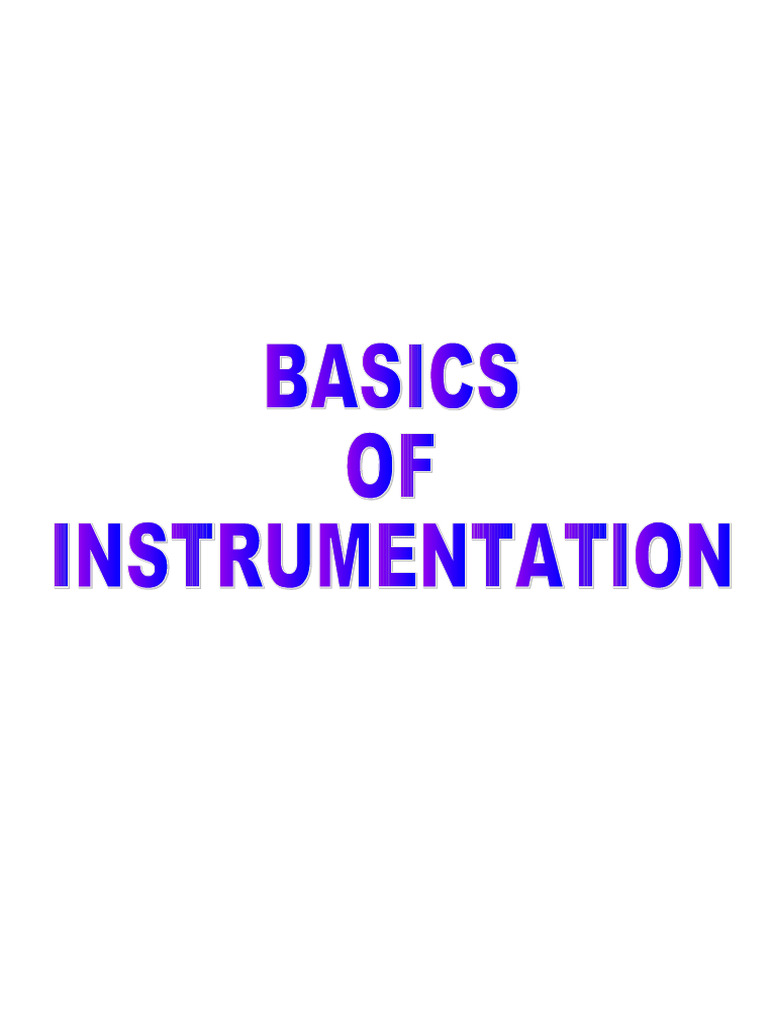 Instrumentation Presentation | PDF