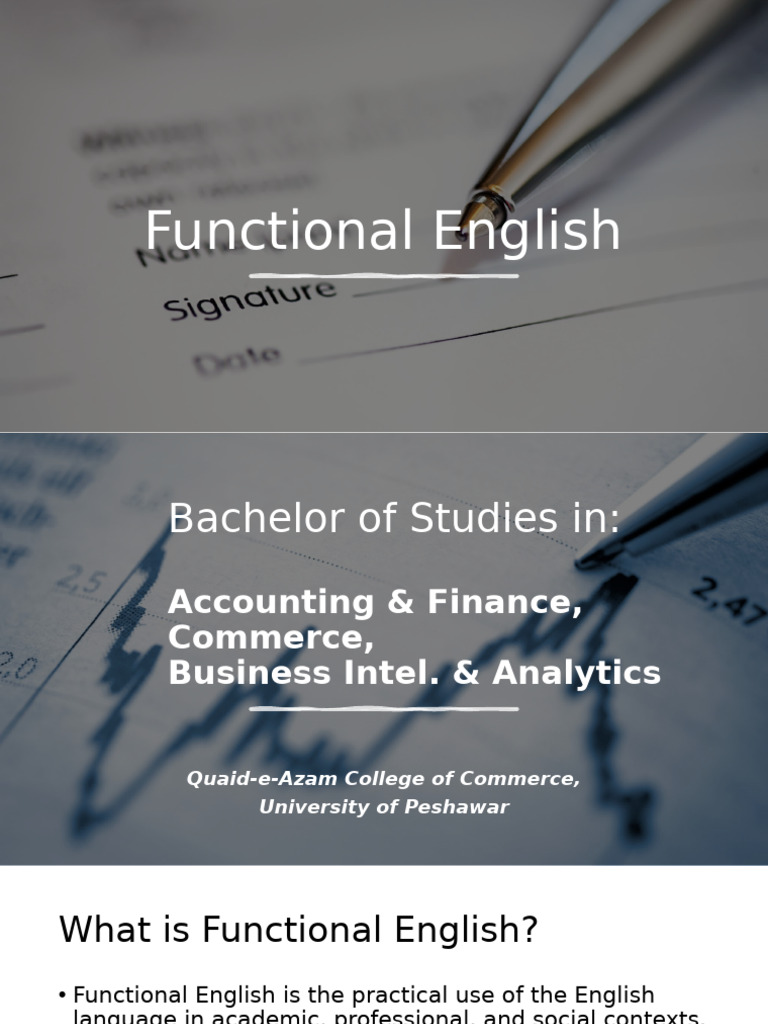 Functional English Course Overview | PDF | Part Of Speech | Grammatical ...