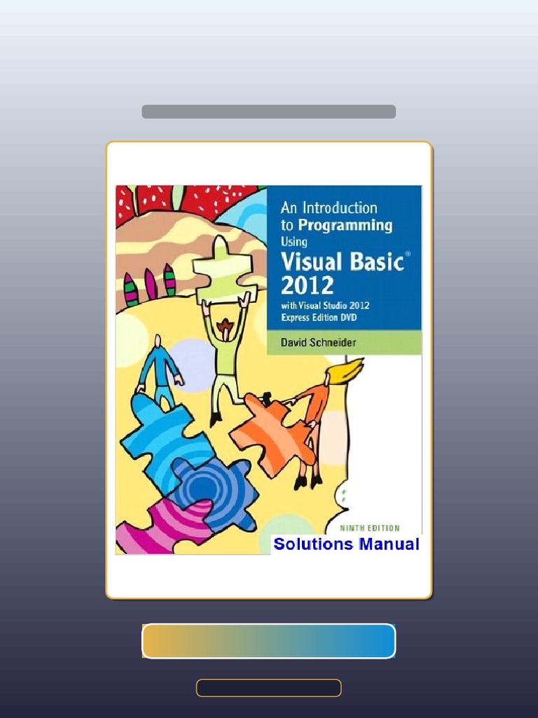 Introduction To Programming Using Visual Basic 2012 9th Edition ...