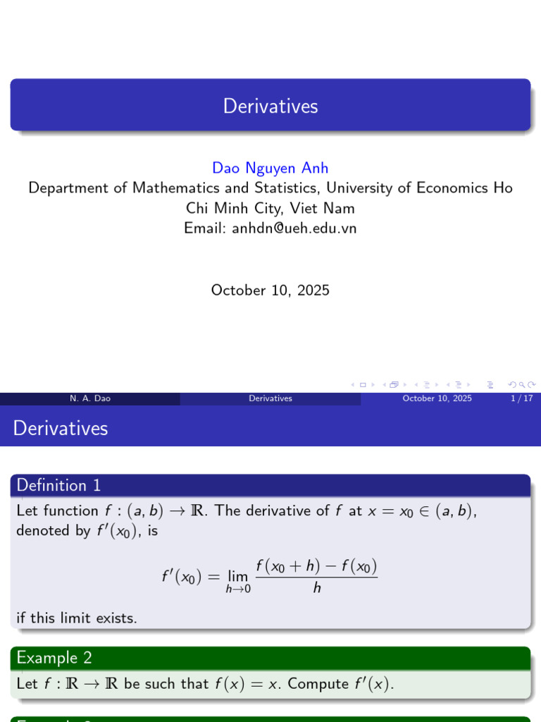 Understanding Derivatives and Their Applications | PDF | Elasticity ...