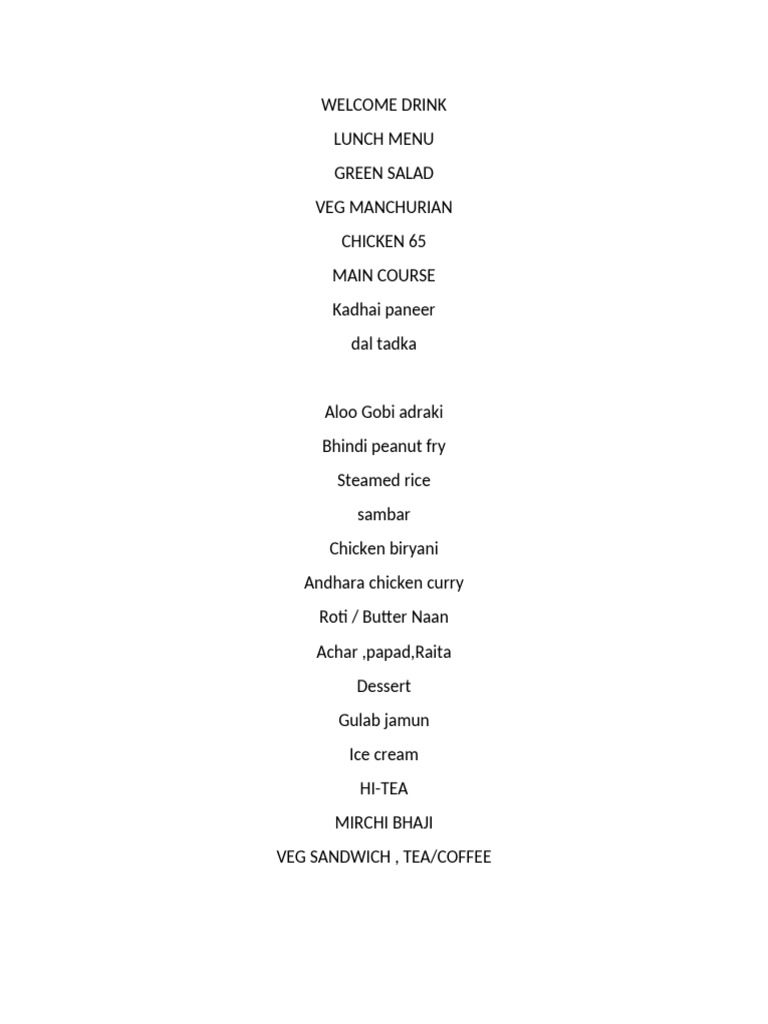 Lunch Menu Dayouting........ PDF | PDF