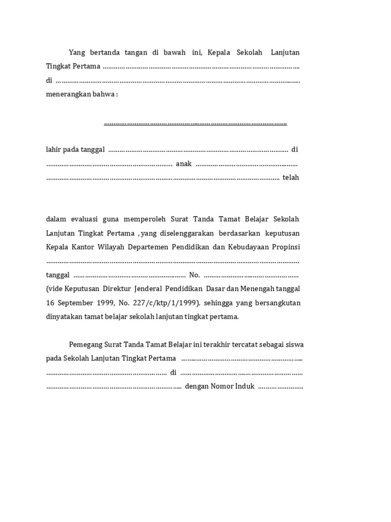 Yang Bertanda Tangan Di Bawah Ini | PDF