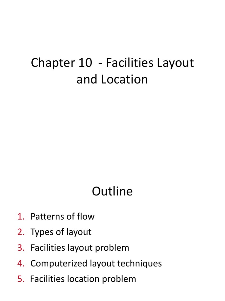 Facilities Layout and Location Strategies | PDF | Distance | Warehouse