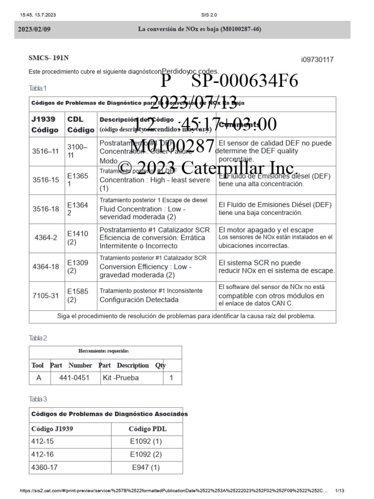 Diagnóstico de Baja Conversión de NOx | PDF | Turbocompresor | Software