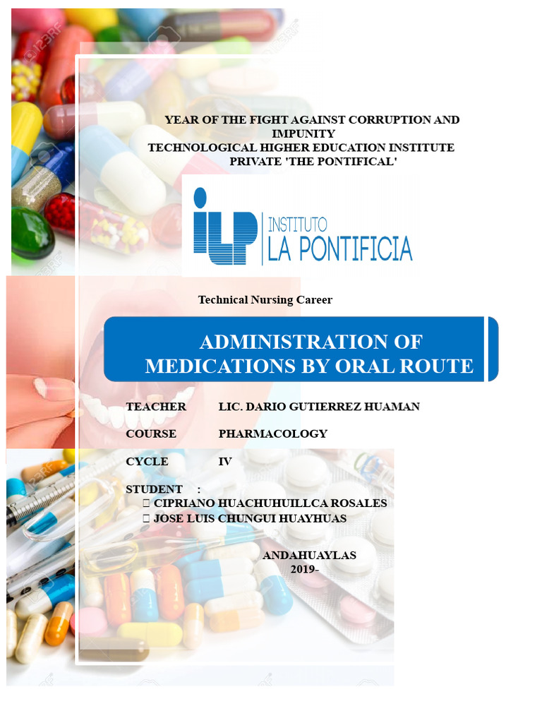 Administration of Medications by Oral Route | PDF | Pharmacology | Pharmacy