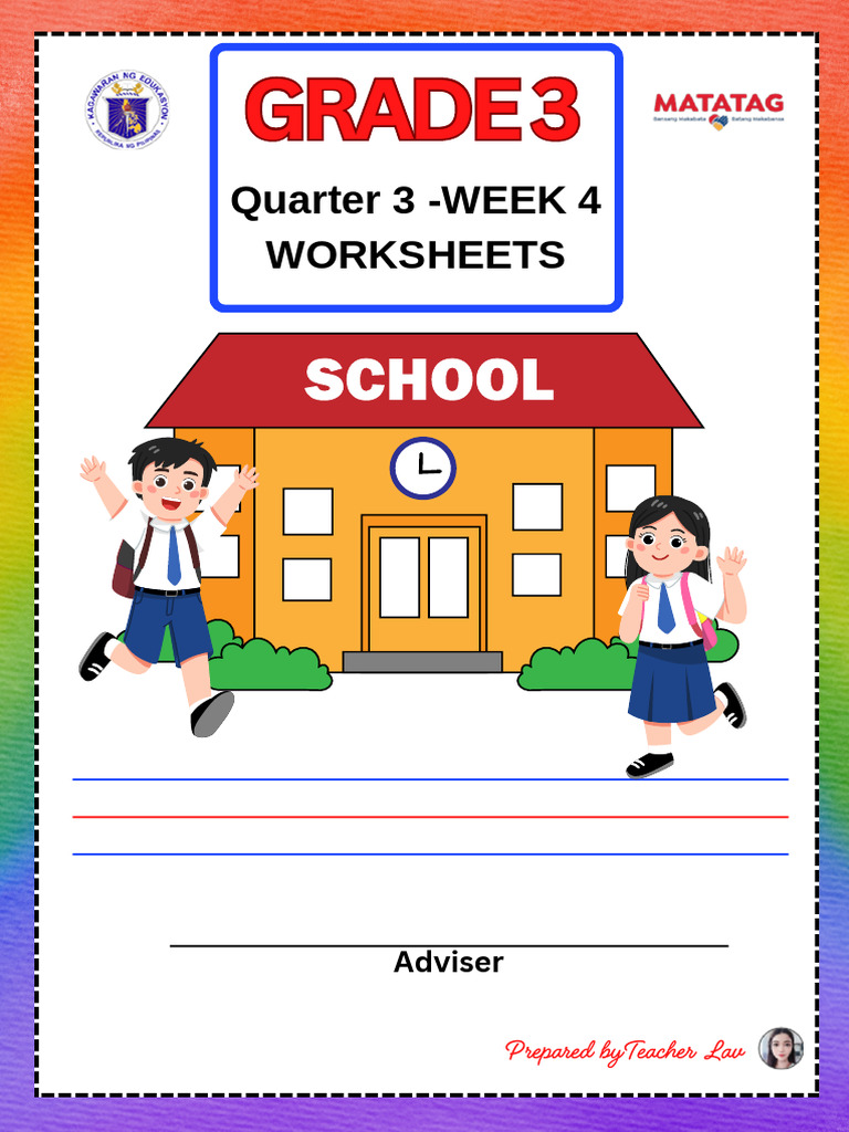 Grade 3 - Q3-Week4 Worksheetsbyteacherlav | PDF