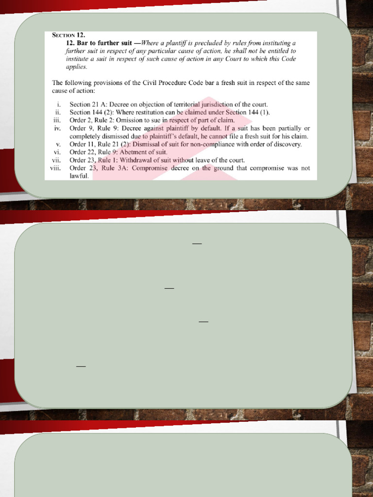 Class 6 CPC 20.02.2025 PDF | PDF | Lawsuit | Cause Of Action