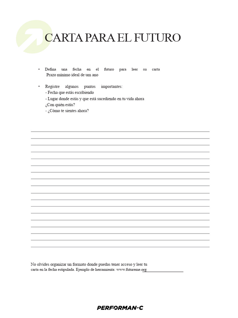Carta para el Futuro: Guía Práctica | PDF