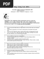 Binge Eating Disorder 7 Screener BED 7 | PDF | Self-Improvement
