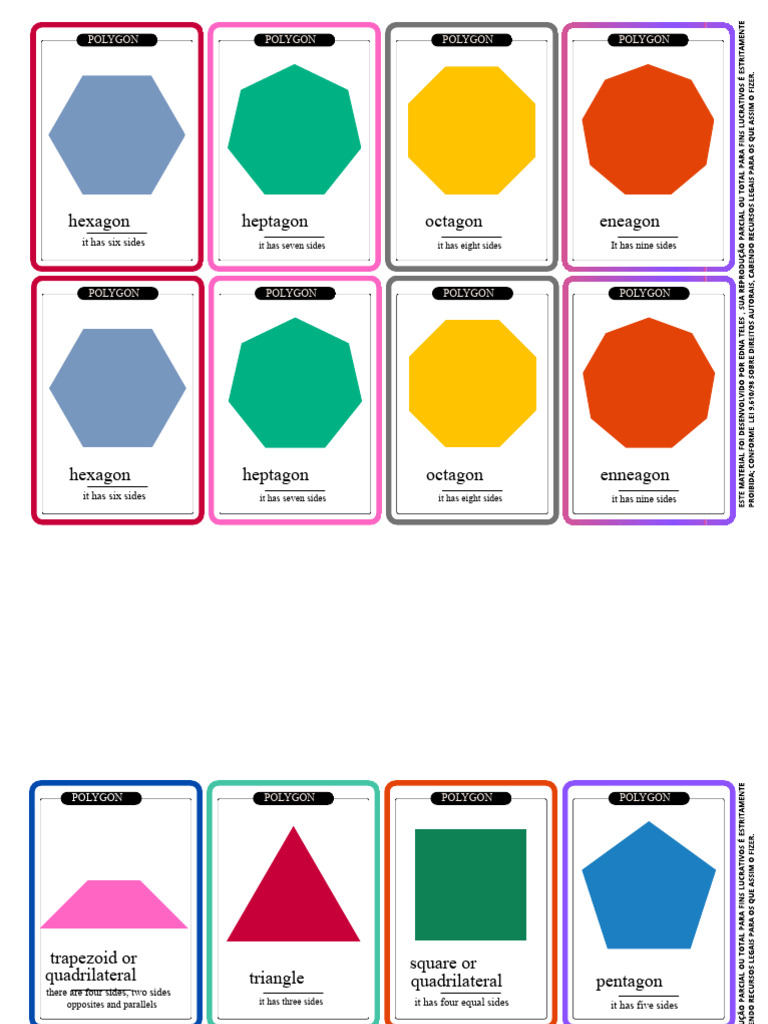 15-MEMORY GAME POLYGON AND POLYHEDRA | PDF | Rectangle | Convex Geometry
