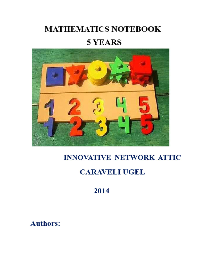 Mathematics Notebook 5 Years | PDF | Shape | Pedagogy